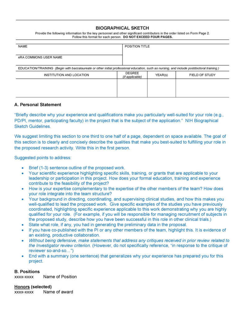 45 Biography Templates & Examples (Personal, Professional)