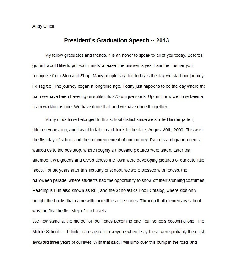 50 Top Graduation Speech Ideas (& Examples) ᐅ TemplateLab