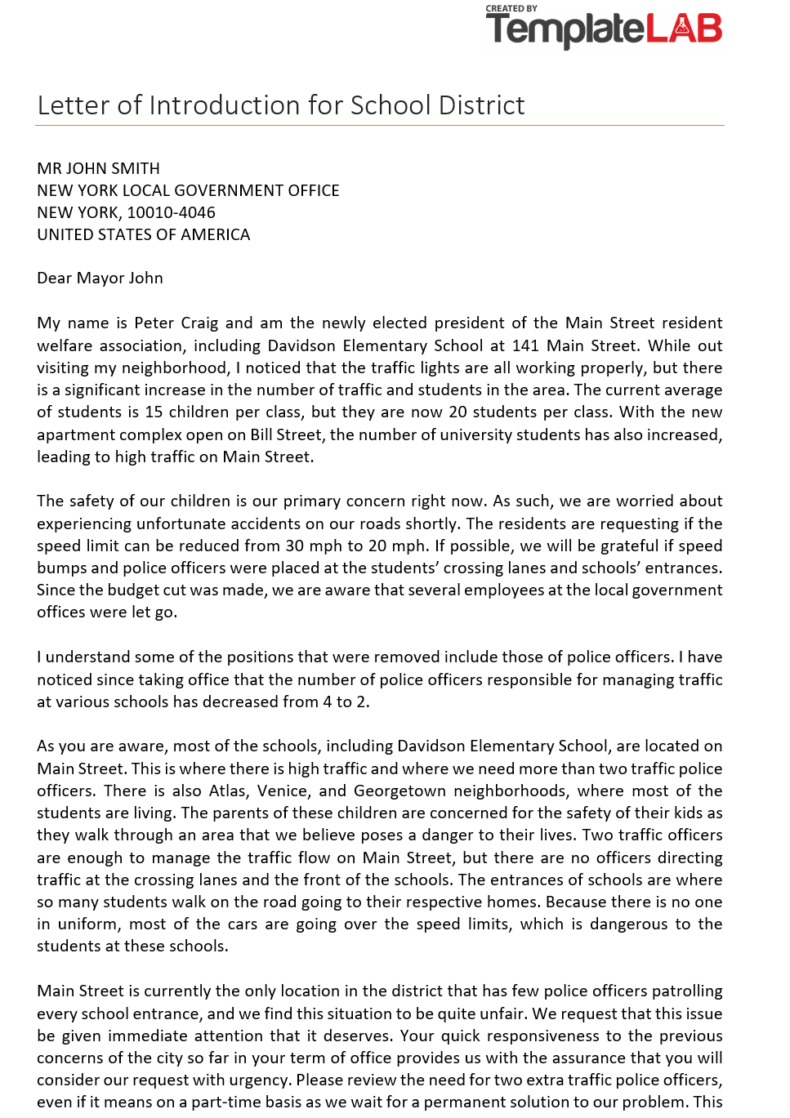 40+ Letter of Introduction Templates & Examples