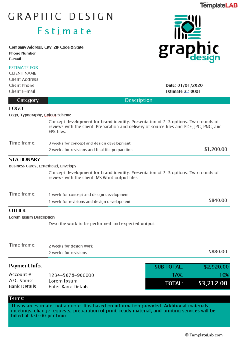 28 Free Estimate Template Forms [Construction, Repair, Cleaning...]